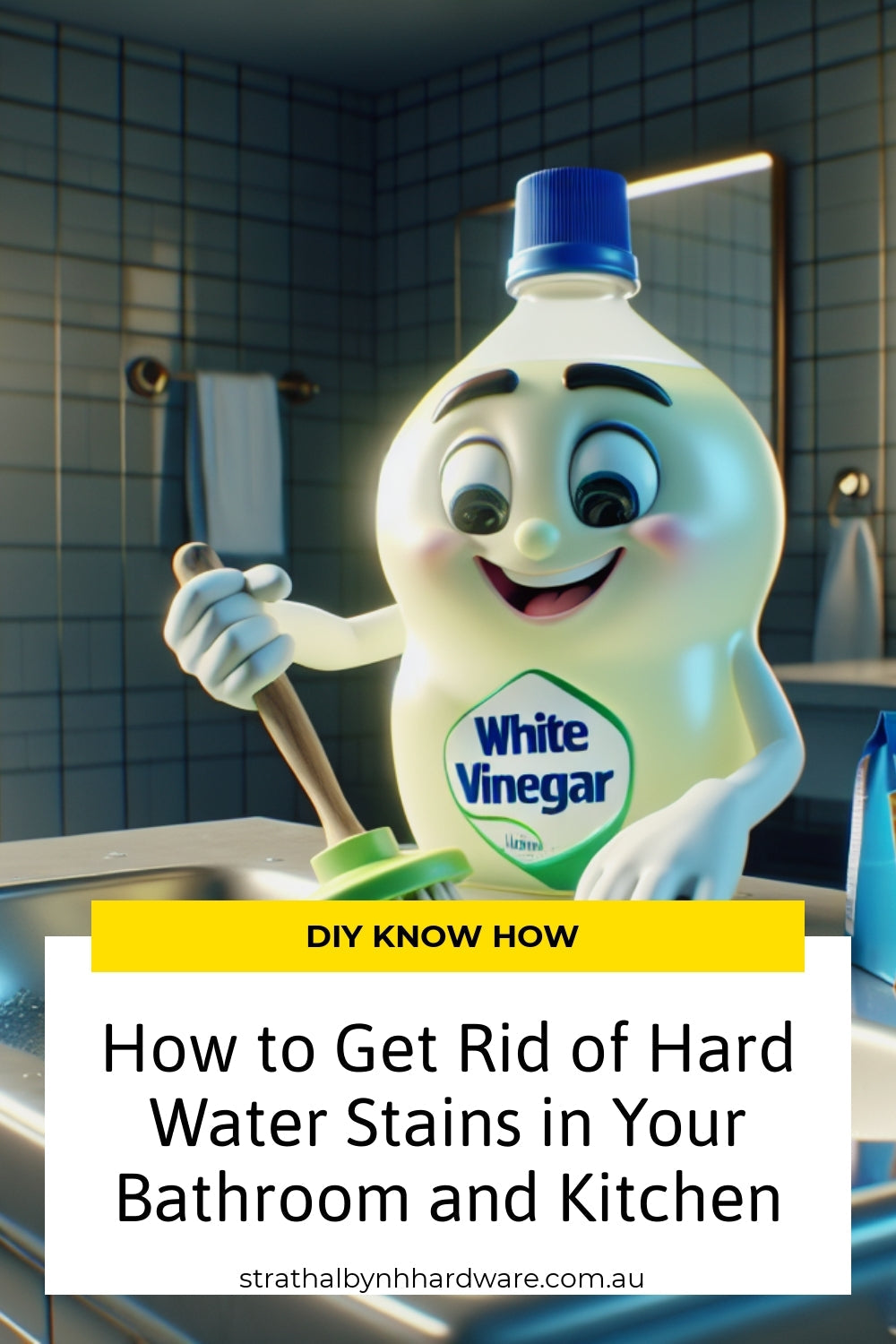 How to Get Rid of Hard Water Stains in Your Bathroom and Kitchen ...