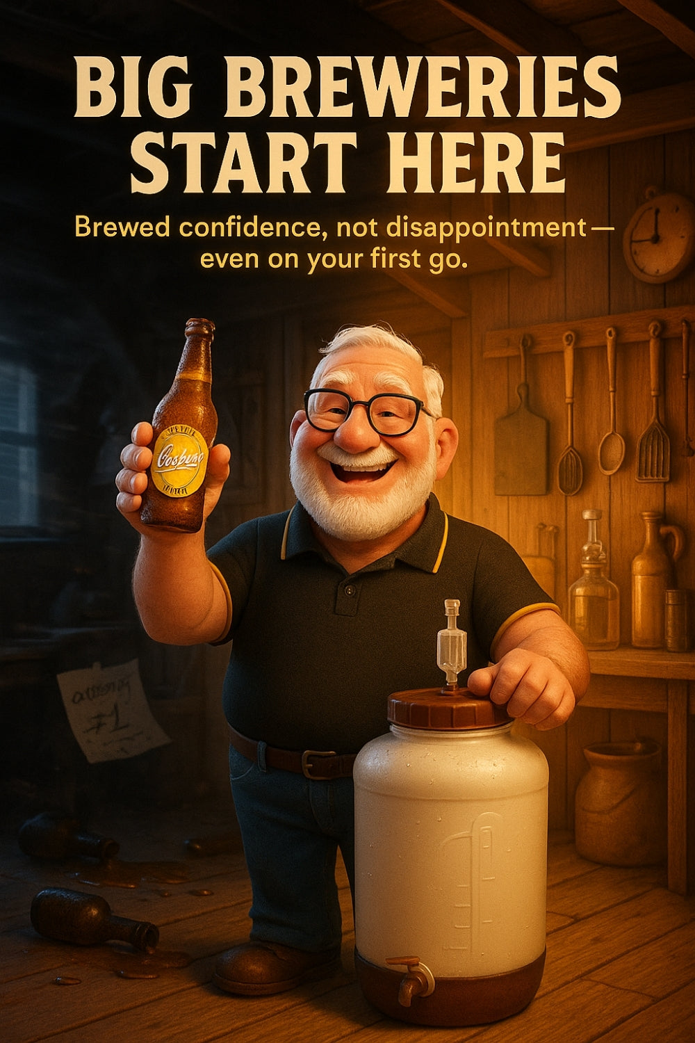 Coopers lager brews confidence fast—even if your shed’s your only brew ...