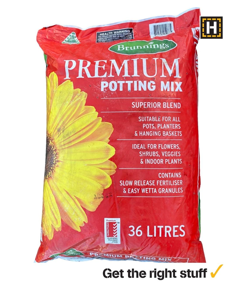 Brunnings Premium Potting Mix 36L – Strathalbyn H Hardware